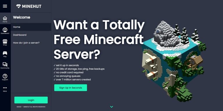 10 Best Free Minecraft Server Hosting 24/7 (Today's Best)